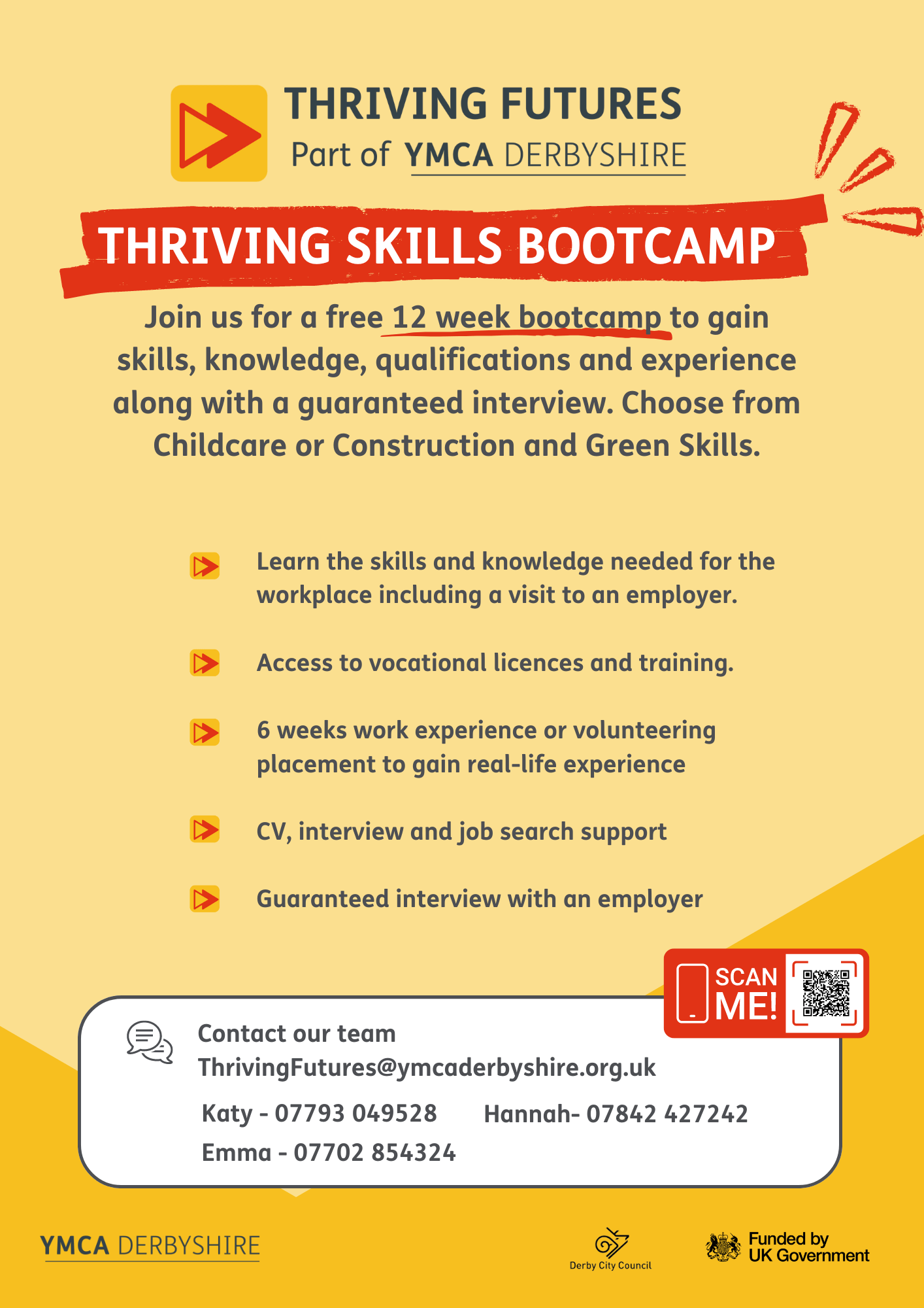 Employability Support | Thriving Futures | YMCA Derbyshire